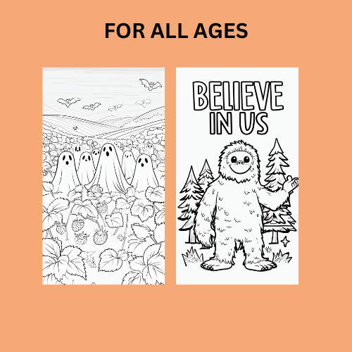 Halloween Coloring Pages | 6 Coloring Pages | Instant Download PDF - Etsy