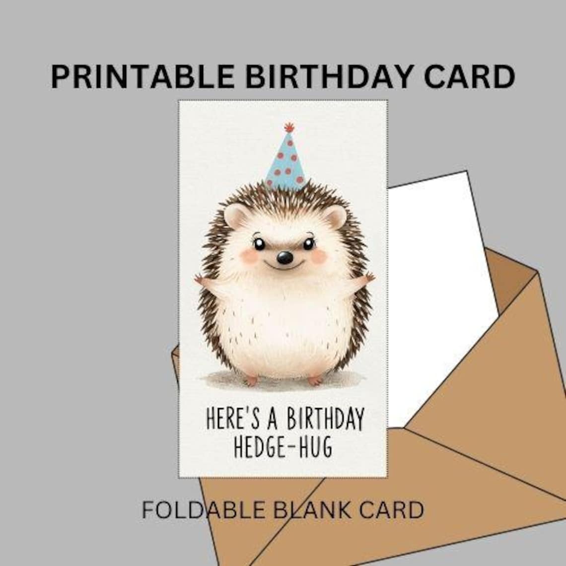 Printable Blank Birthday Card | Instant Download - Etsy