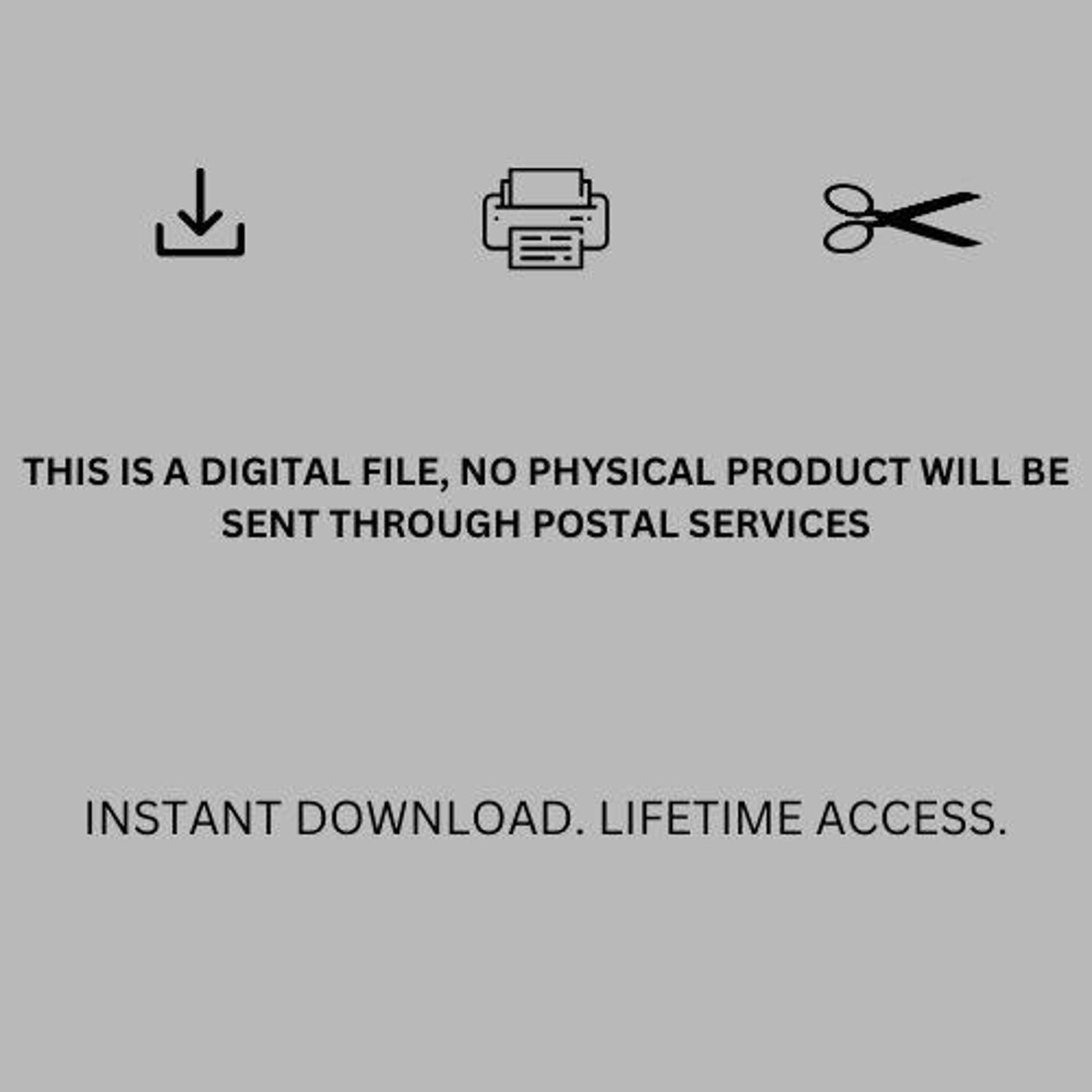 Printable Blank Birthday Card | Instant Download - Etsy