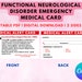 Functional Neurological Disorder (FND) Awareness Medical Alert ID Card ...