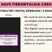 Fibromyalgia Disability Awareness Card and Lanyard Medical Alert ID ...