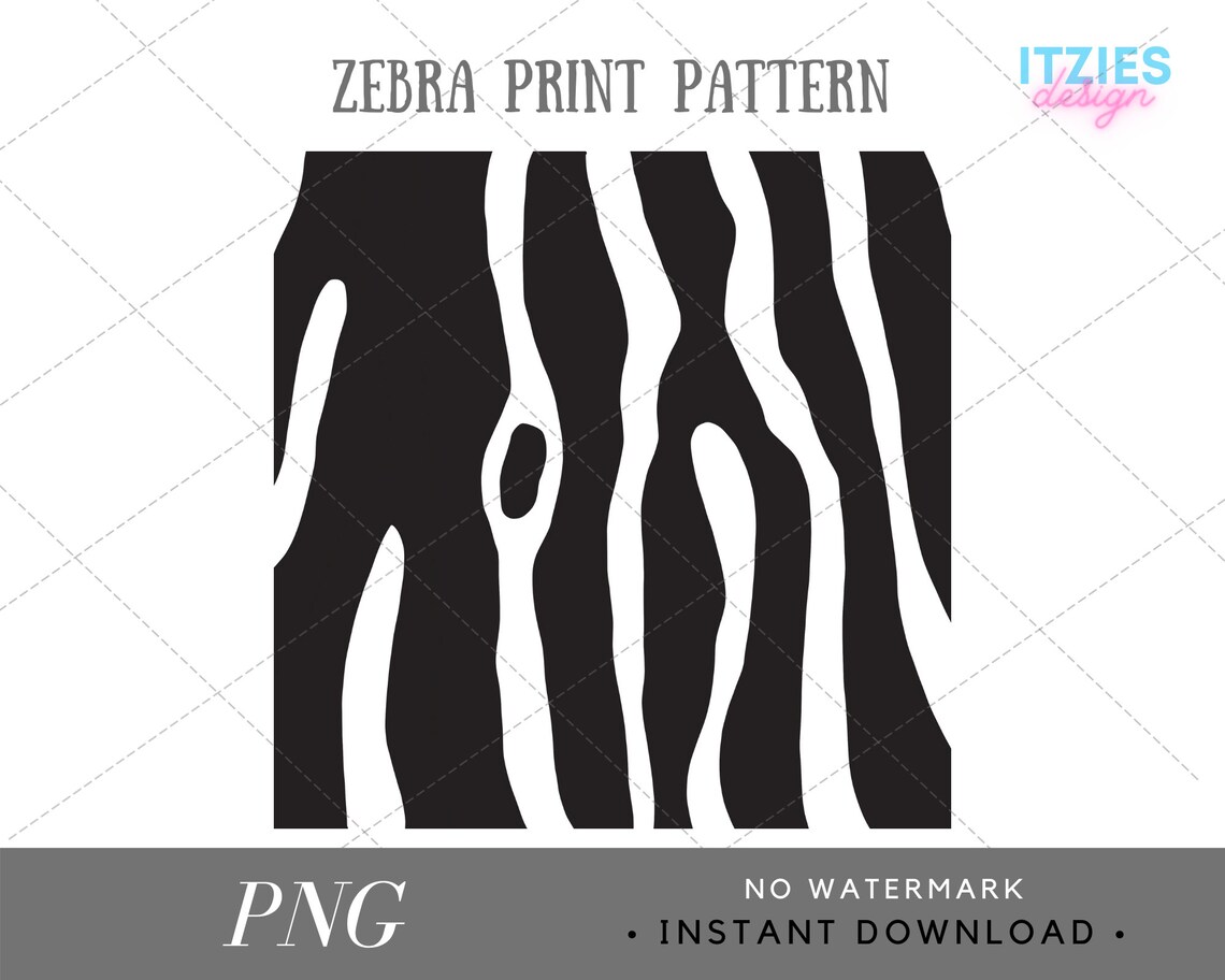 Zebra Print PNG Zebra Digital Paper Cute Animal Digital - Etsy Hong Kong