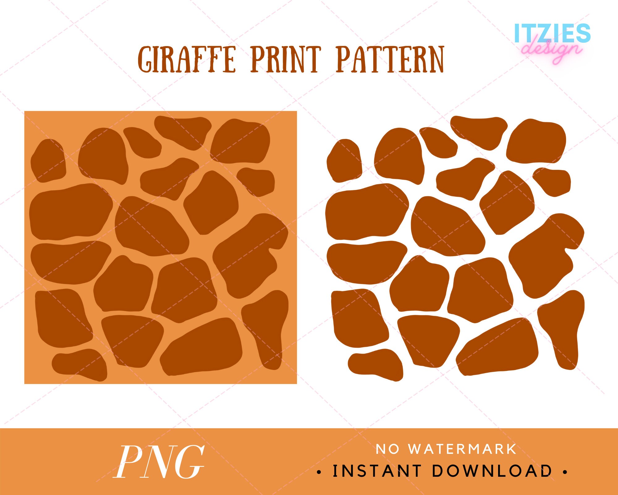 Printable Giraffe Print Stencil
