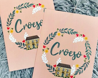 Cartref Yw Lle Maer Galon A4 Print Cymraeg | Etsy UK