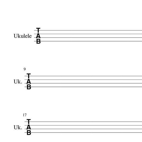Ukulele Blank Sheet - Etsy