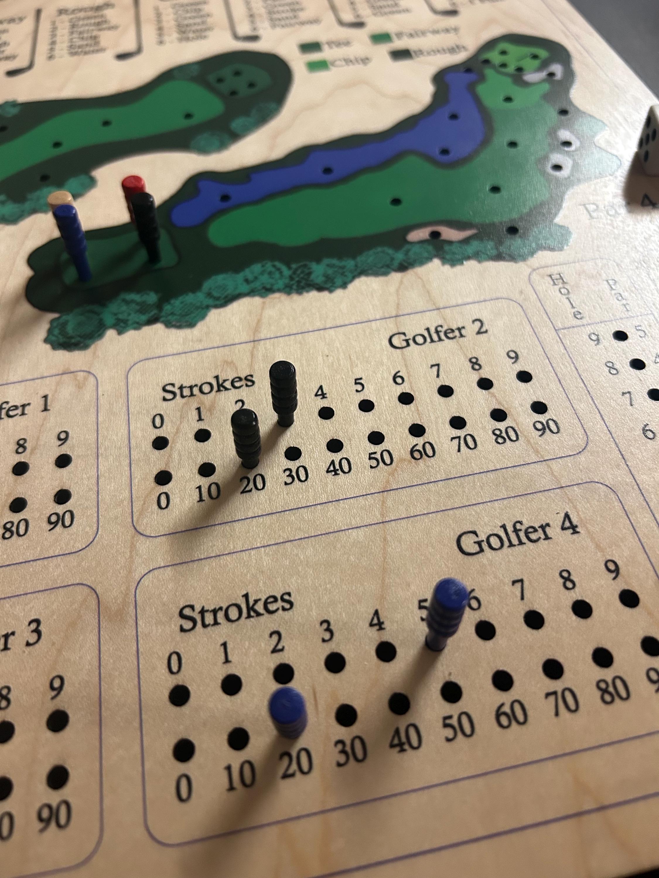 Maple Dice Golf Board Game: Tabletop Family Fun - Etsy