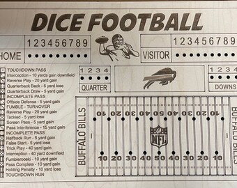 Football Dice Game | Etsy