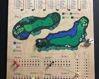 Fore! A Golf Dice Game - Etsy
