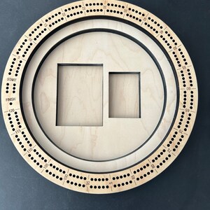 2 Player Cribbage Board - Storage for Cards and Pegs - Etsy