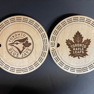 Custom 11" Maple Cribbage Board – Personalized With Sports Team or ...