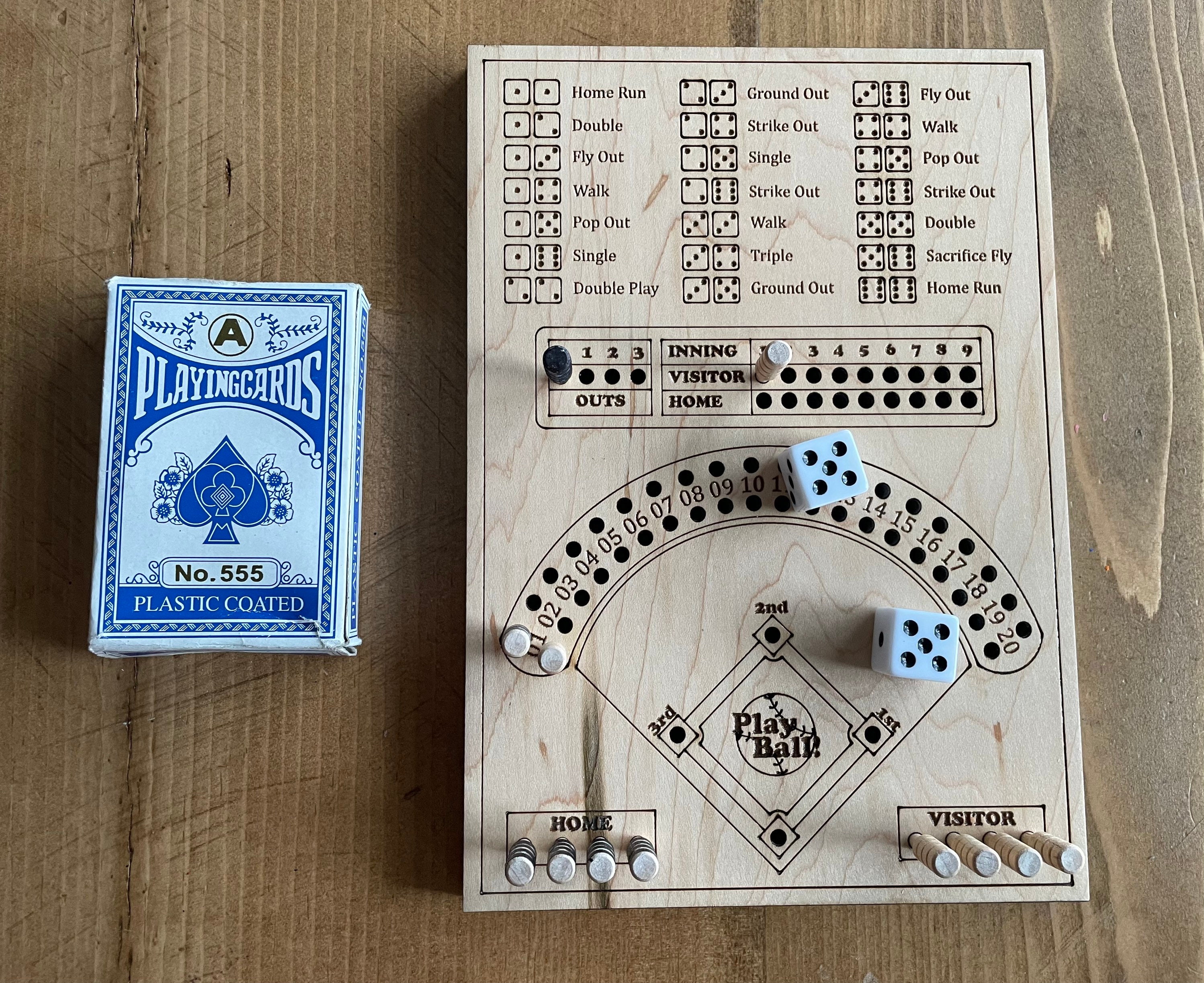 Dice Baseball Travel Size - Etsy