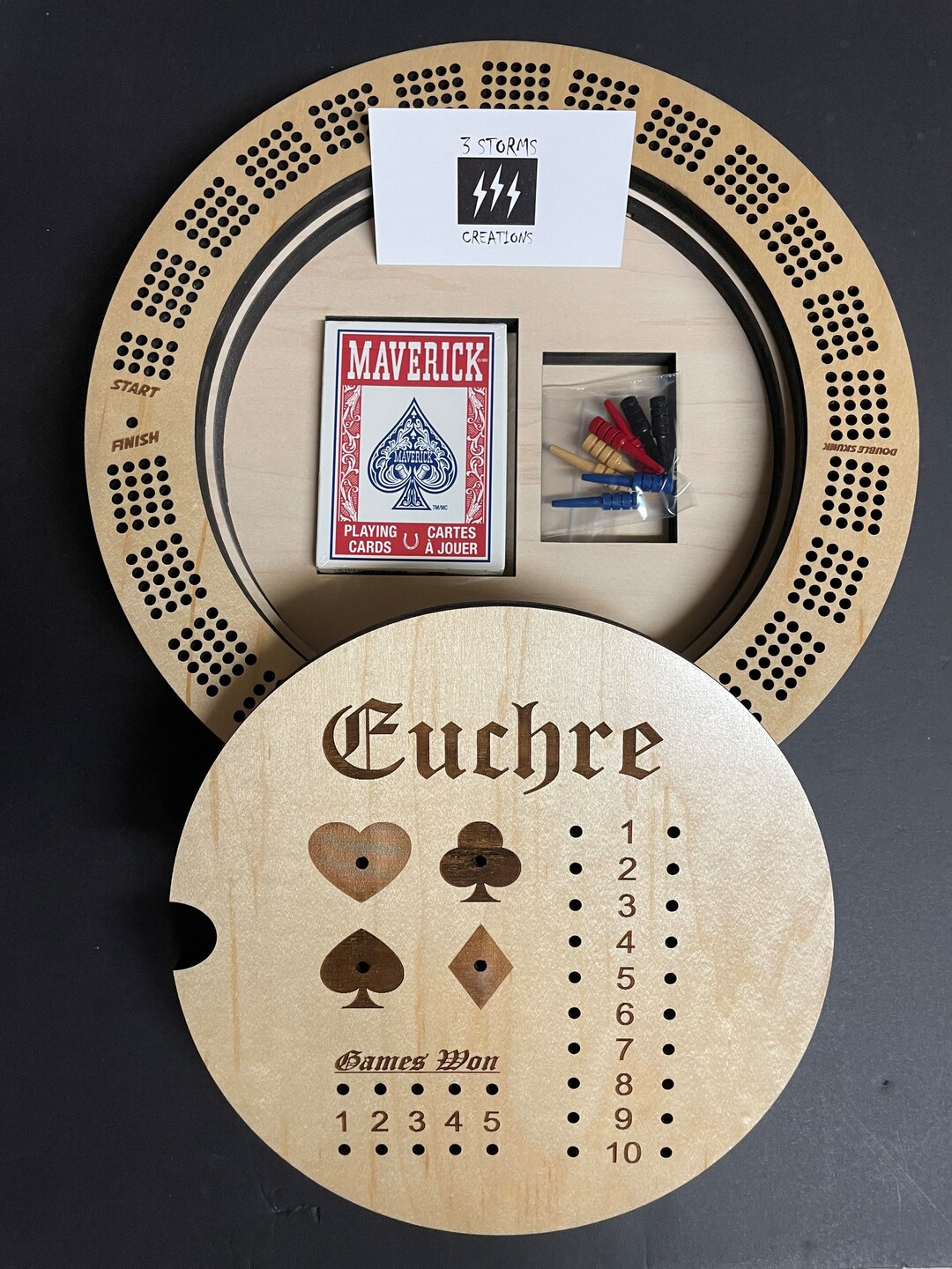Cribbage / Euchre Combo - Etsy