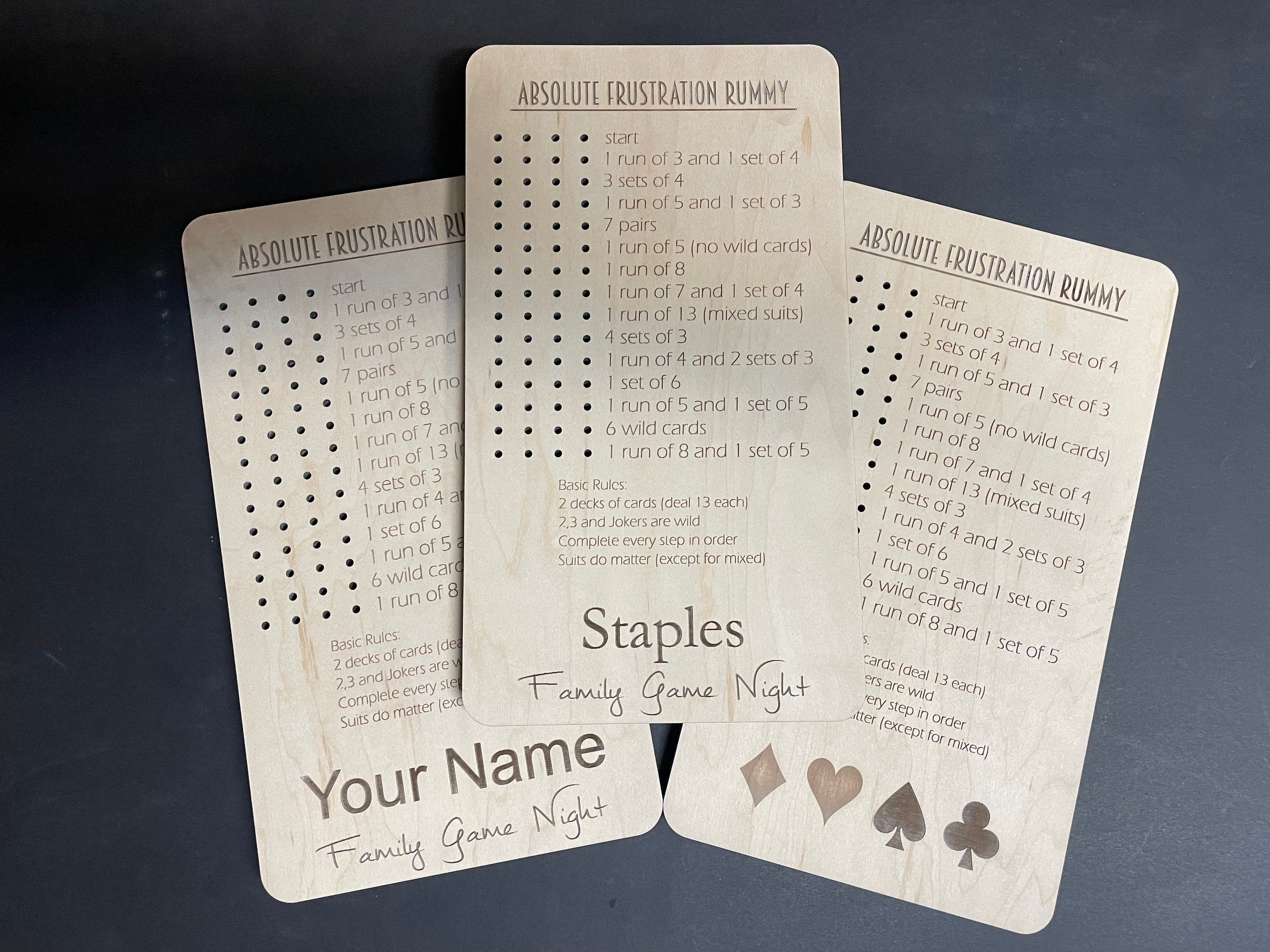 Absolute Frustration Rummy W/ Cards and Pegs - Etsy