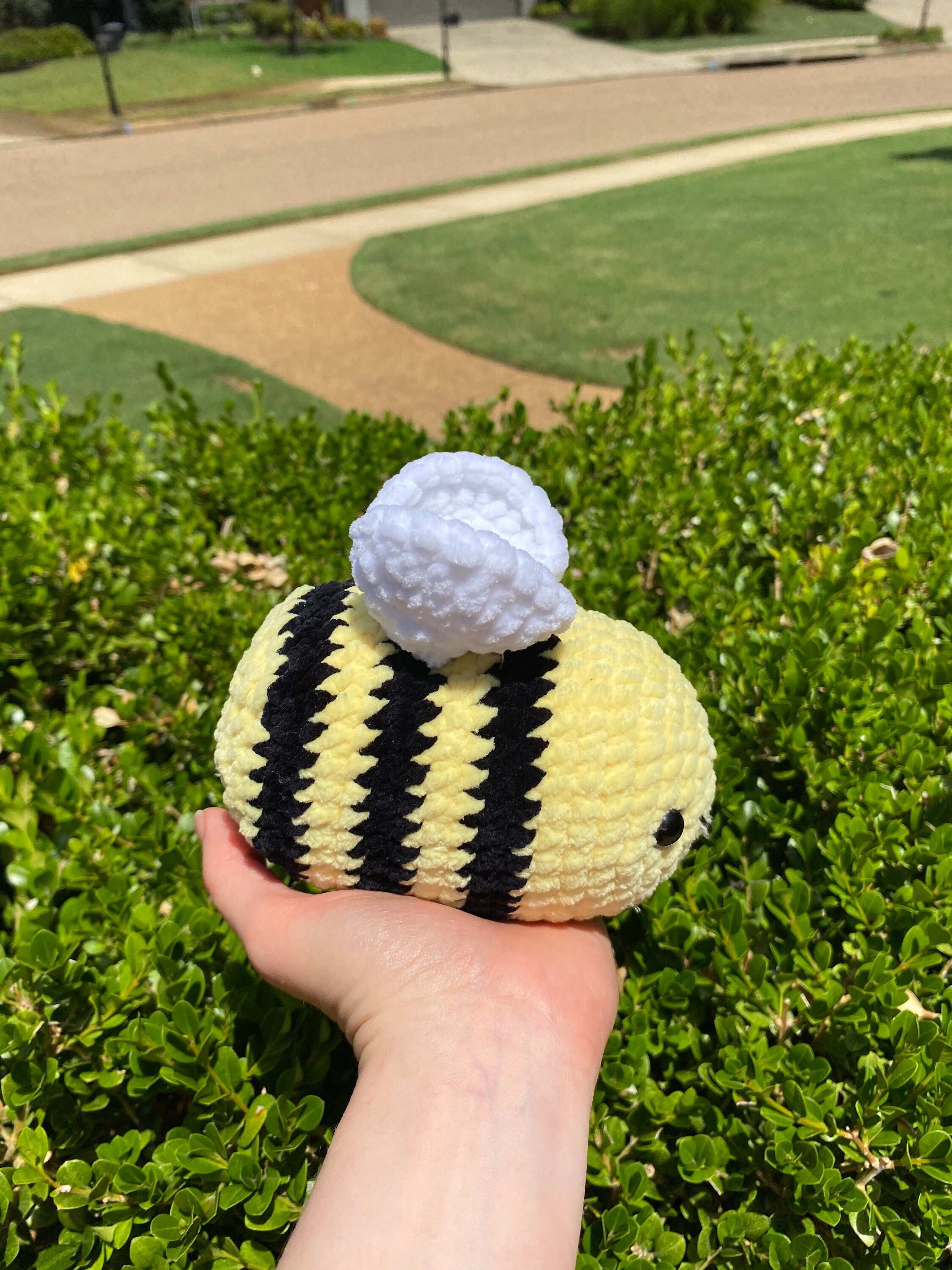 Mini Crochet Bee Plush Small Bumblebee Plushie | Etsy