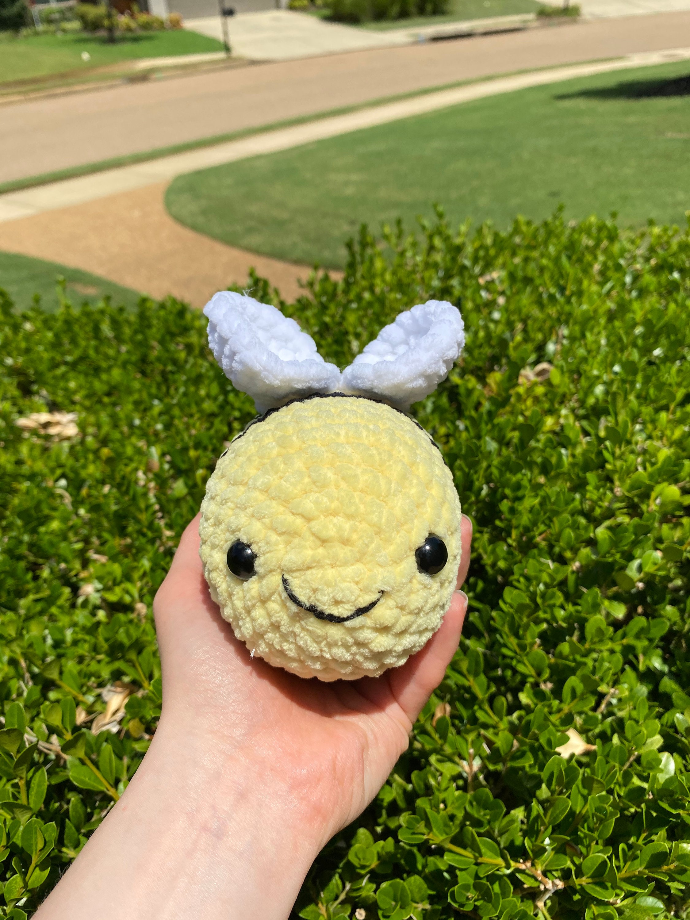 Mini Crochet Bee Plush Small Bumblebee Plushie | Etsy