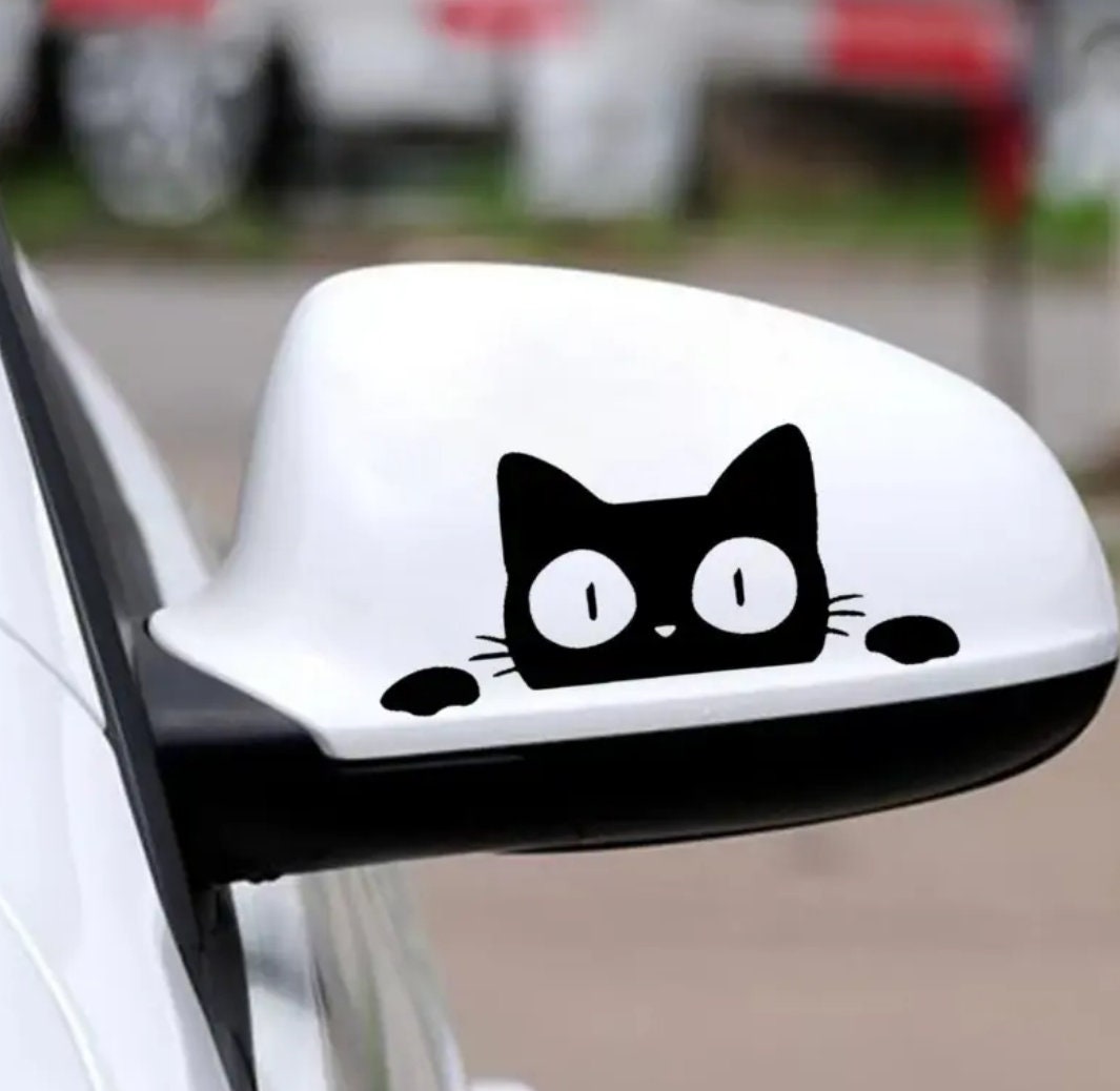 Cute Cat Decal - Etsy