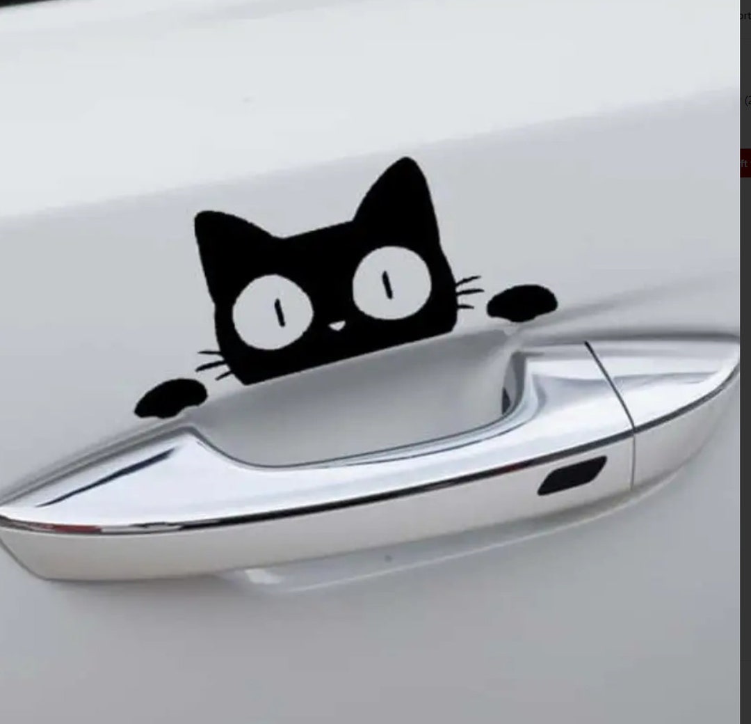 Cute Cat Decal - Etsy