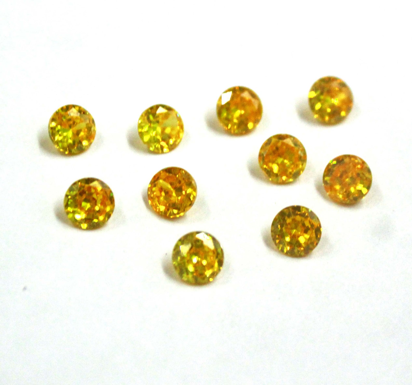 14.10 Ct/ 10 Pcs Certified 5 x 5 mm Natural Yellow Spinel | Etsy