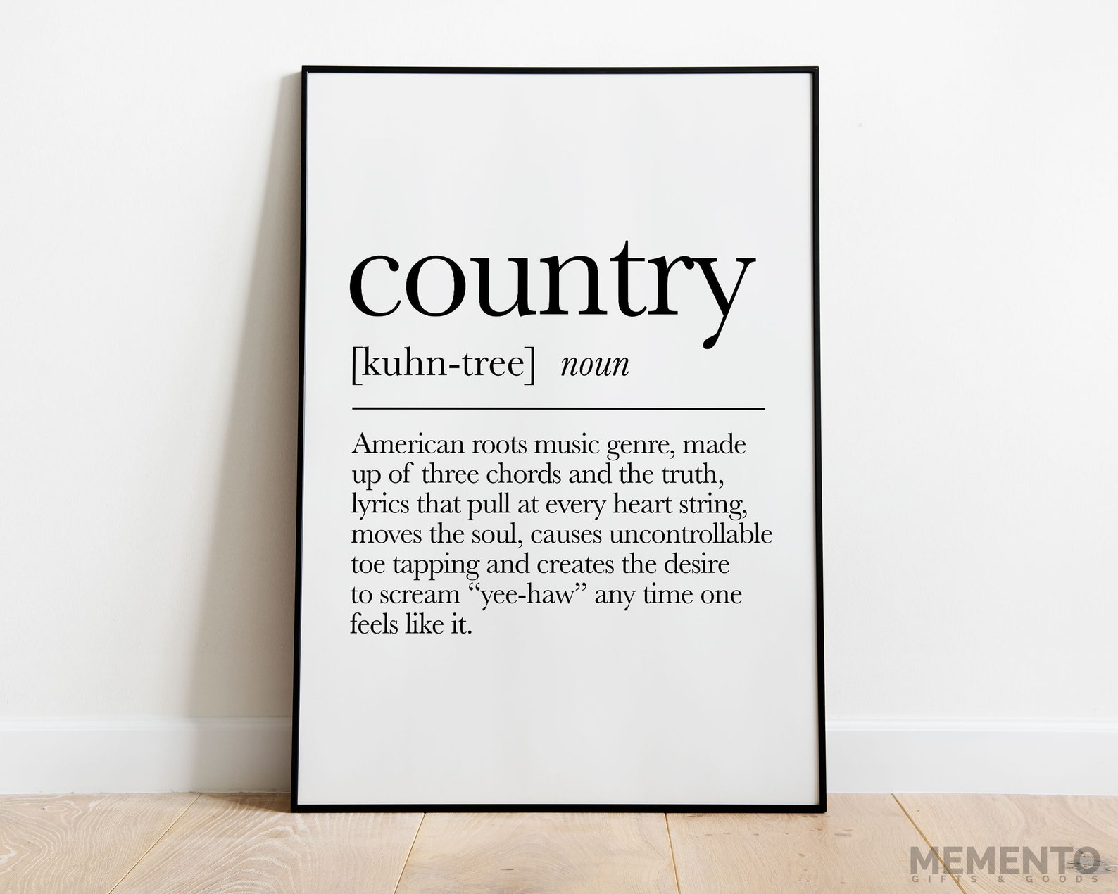 Country Definition Print, Music Wall Decor, Country Decor, Bluegrass ...