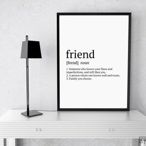 Friend Dictionary Definition | Friendship Gifts | Best Friend Gift ...