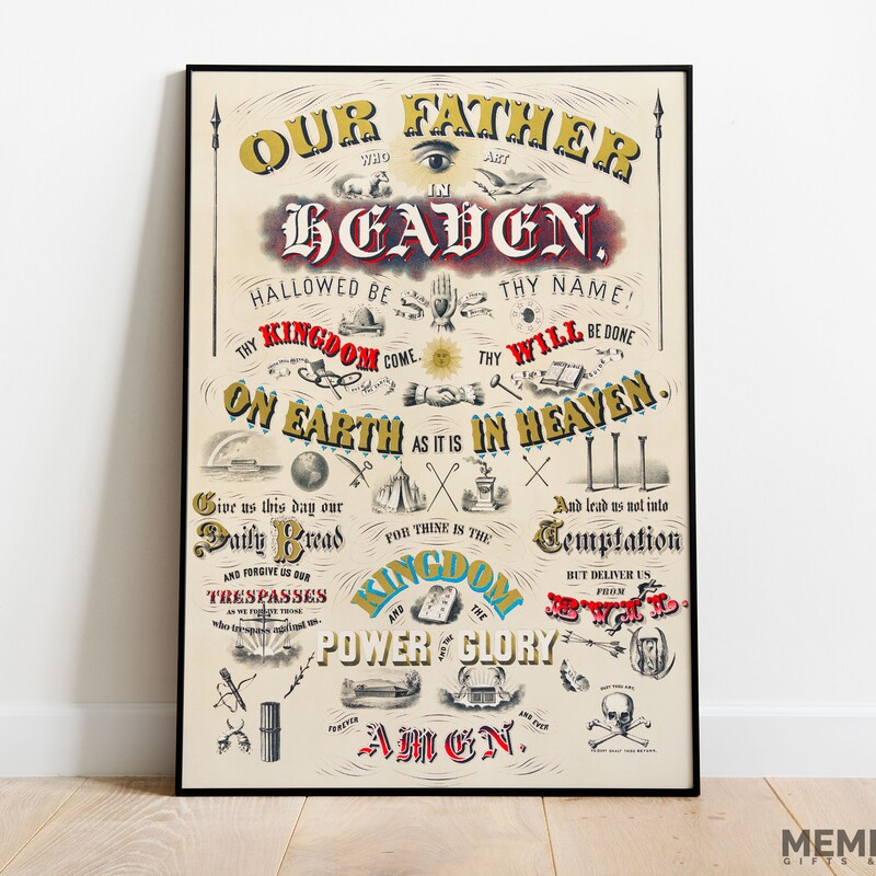 Our Father Prayer - Etsy