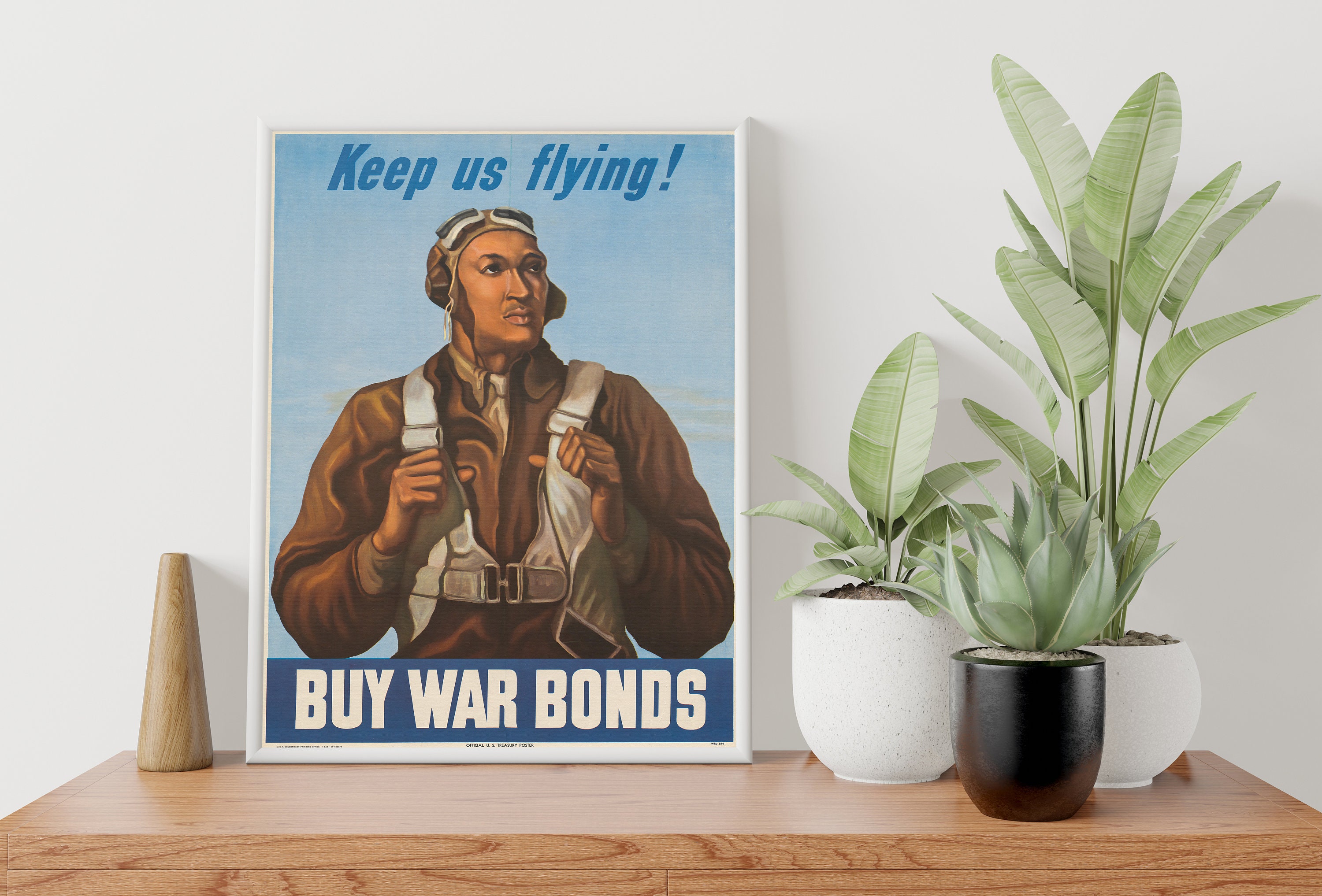 Keep Us Flying Buy War Bonds Vintage Poster Tuskegee Airmen - Etsy