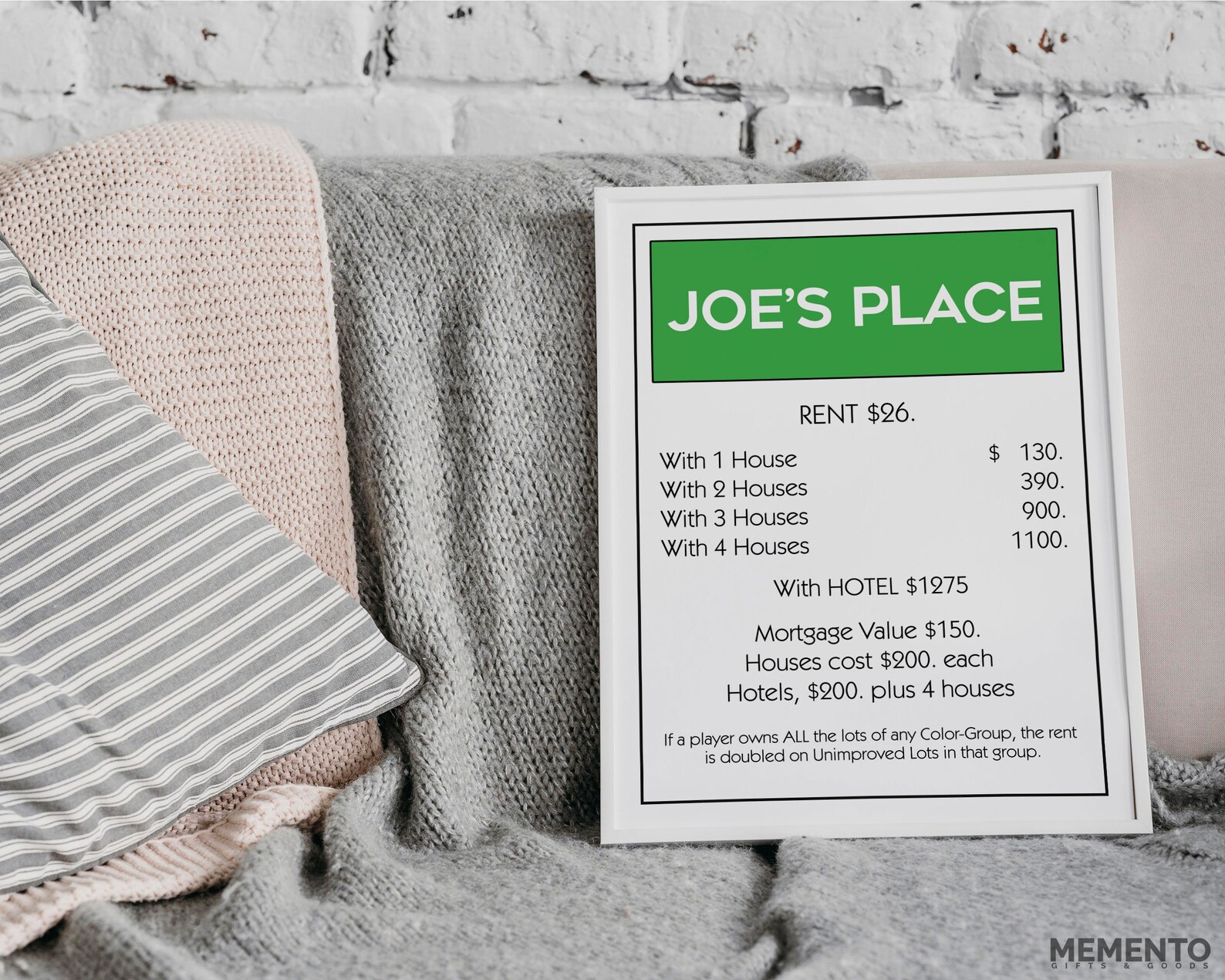 Custom Monopoly Title Poster Classic Board Game Art Gaming - Etsy