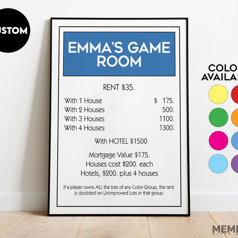 Monopoly Poster - Etsy