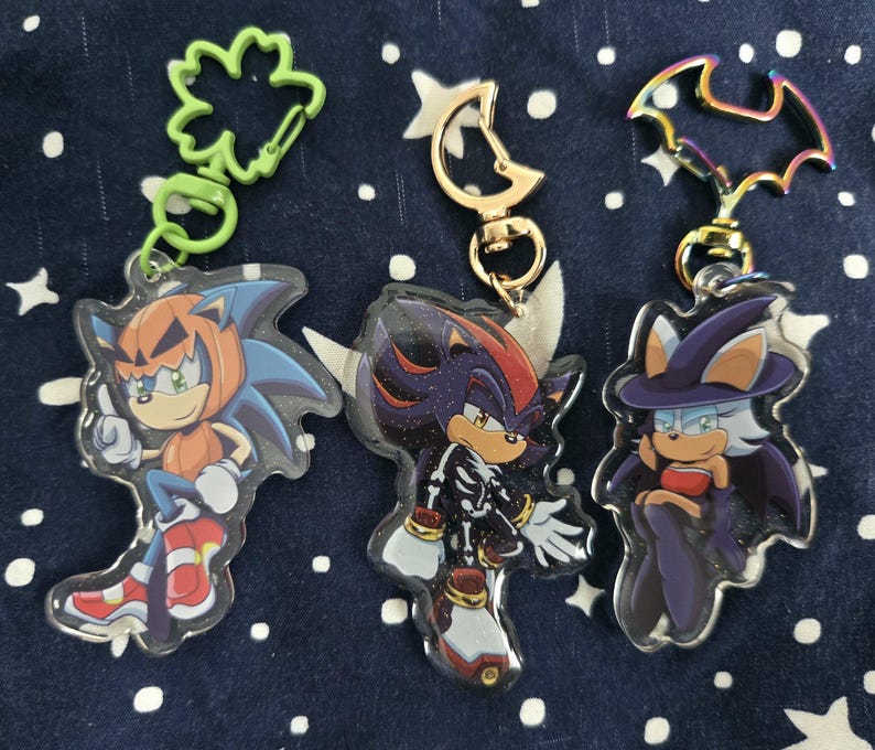 Halloween Sonic Adventure 2 Double Sided Acrylic Keychains - Etsy