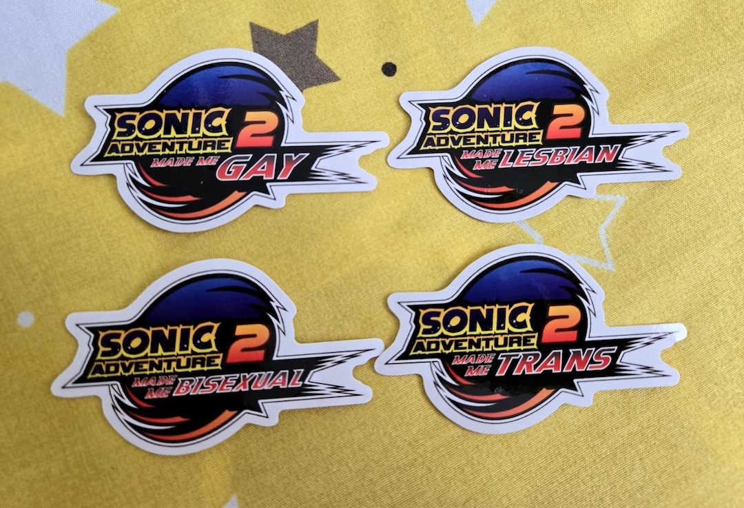 Sonic Adventure 2 LGBT Pride Sticker: Reusable Vinyl Decal - Etsy
