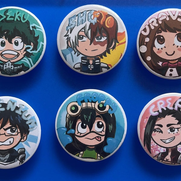My Hero Academia Buttons Deku - Etsy