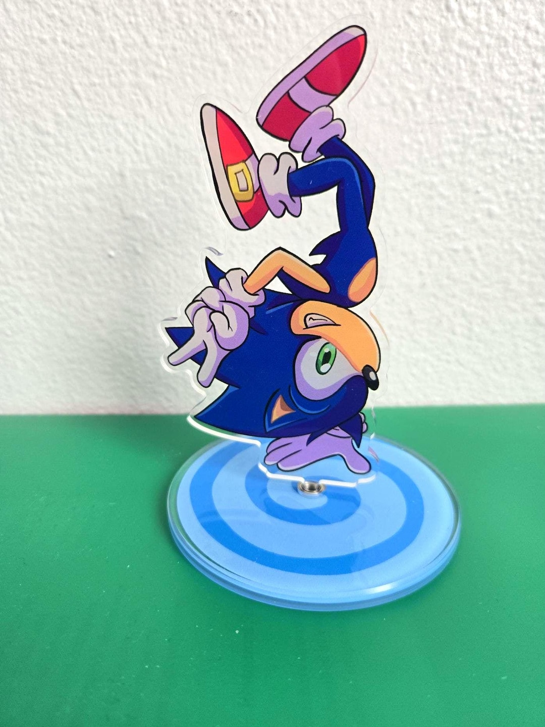 Sonic the Hedgehog Breakdancing Spinning Double Sided Acrylic Standee ...