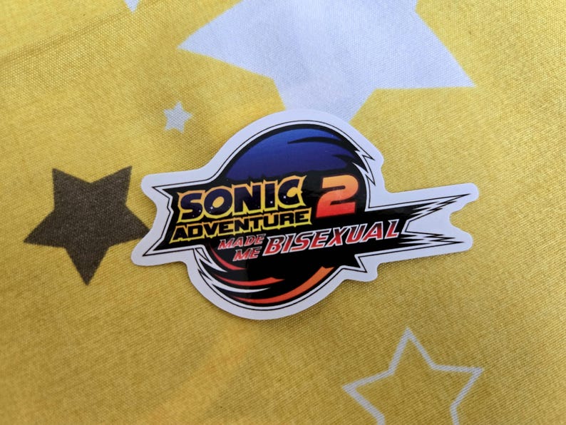 Sonic Adventure 2 LGBT Pride Sticker: Reusable Vinyl Decal - Etsy
