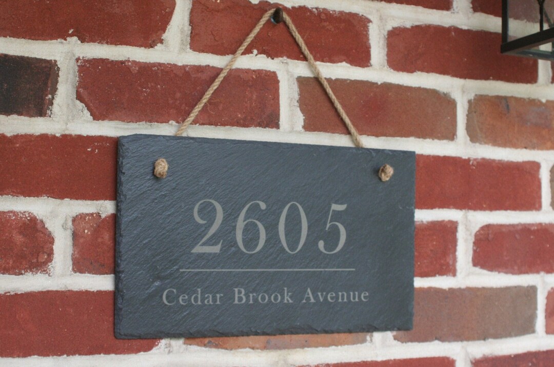 Personalized Address Sign, Slate Address Sign, Engraved Address Sign ...