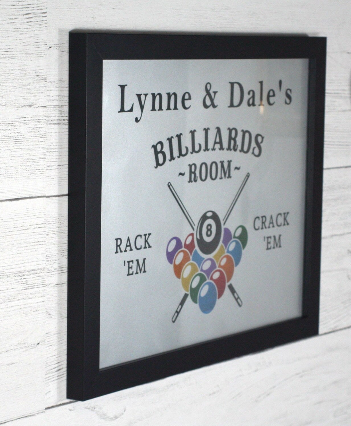 Personalized Billiards Room Hand Painted Sign Etched Glass - Etsy