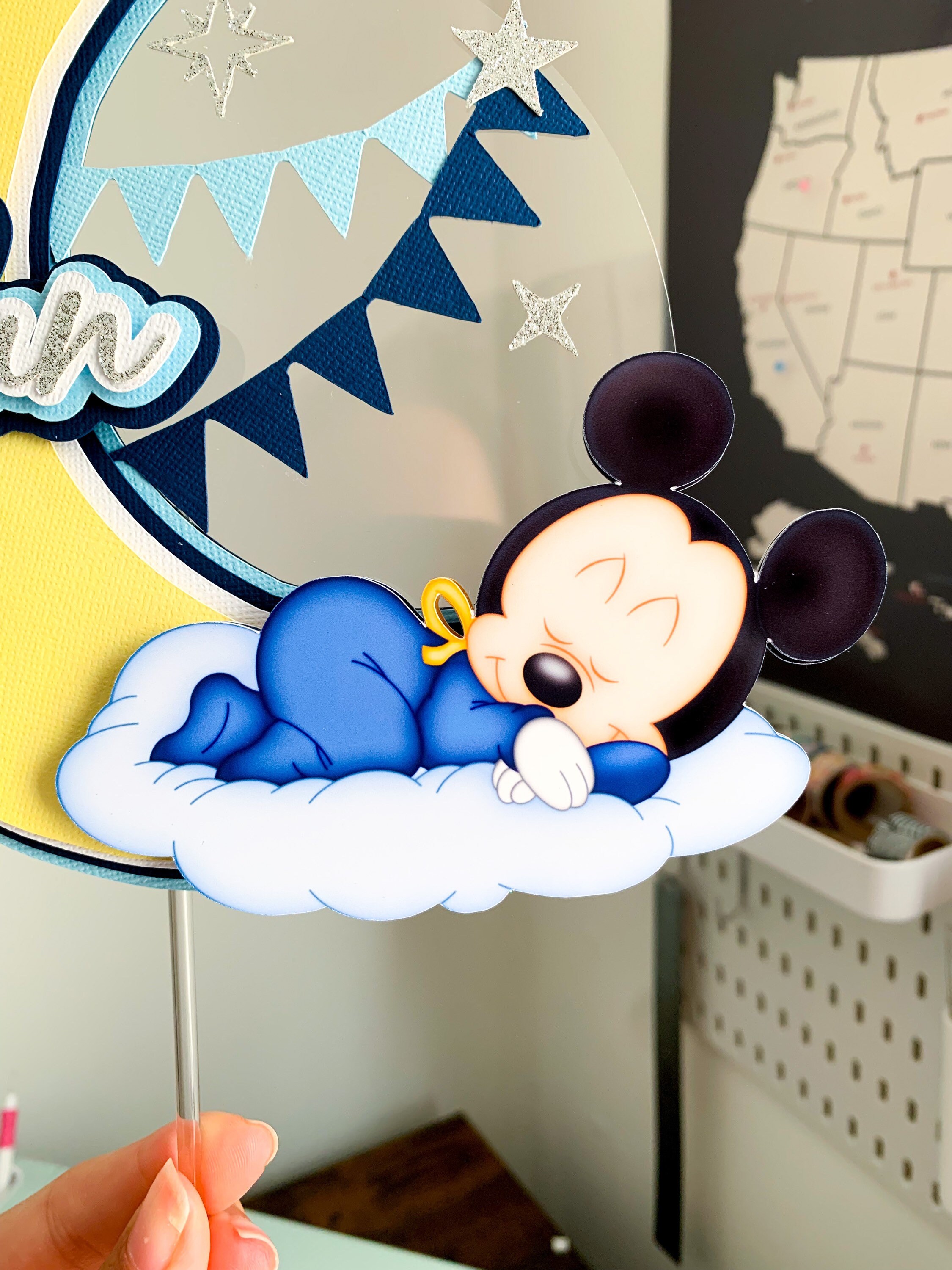 Baby Shower Cake Topper Mouse Cake Topper Baby Mickey Cake - Etsy
