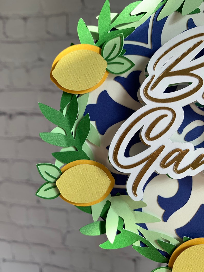 Amalfi Coast Cake Topper Lemon Cake Topper Positano Cake - Etsy