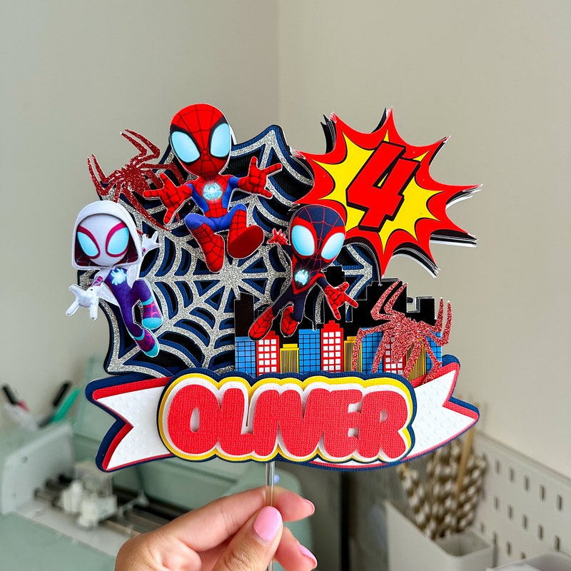 Spiderman Cake Toppers - Etsy