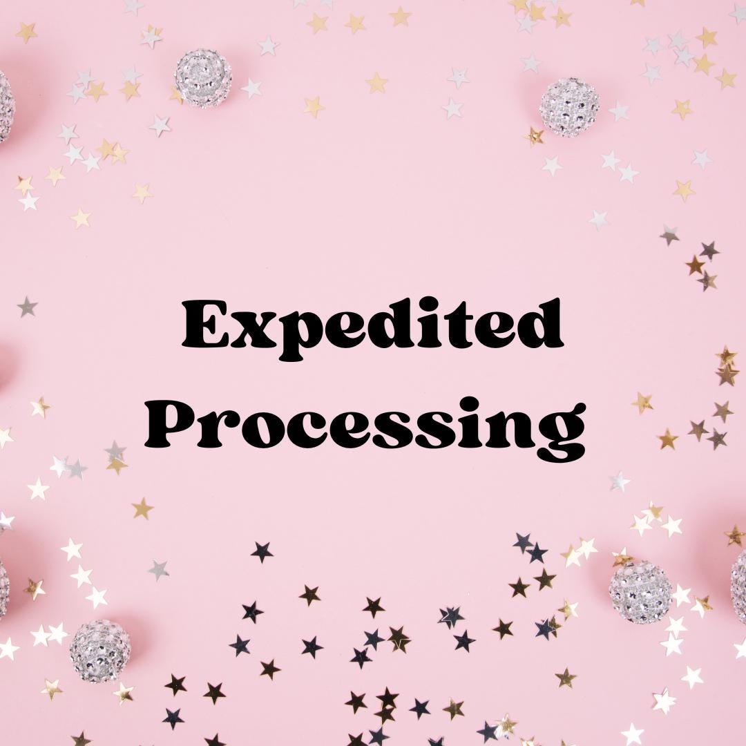 Expedited Processing - Etsy