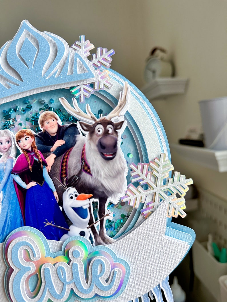 Elsa Cake Topper, Frozen Cake Topper, Winter Cake Topper, Snowflake ...