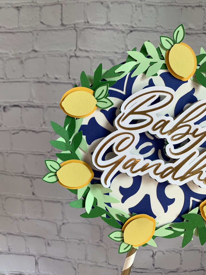 Amalfi Coast Cake Topper Lemon Cake Topper Positano Cake - Etsy