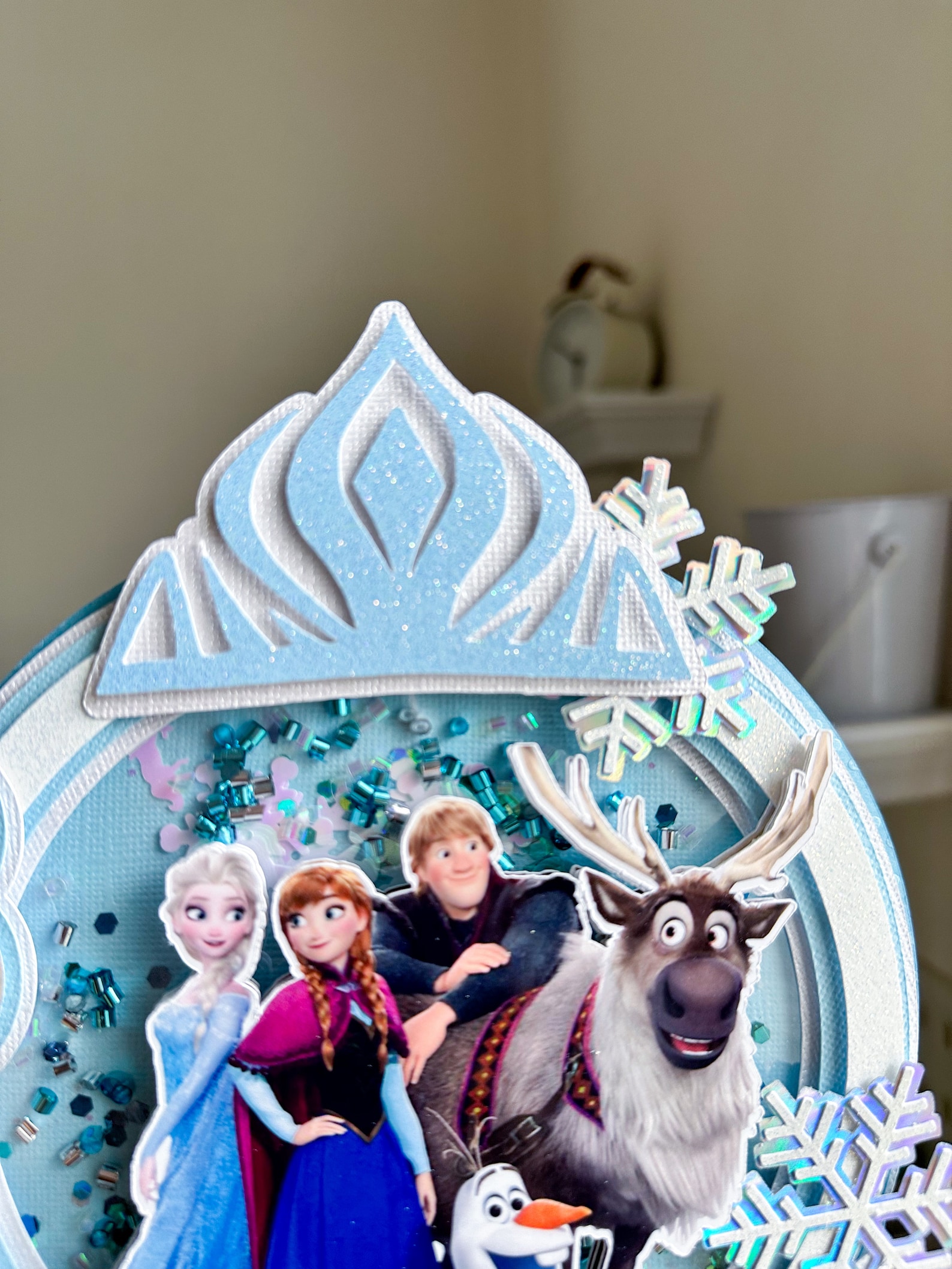 Elsa Cake Topper, Frozen Cake Topper, Winter Cake Topper, Snowflake ...