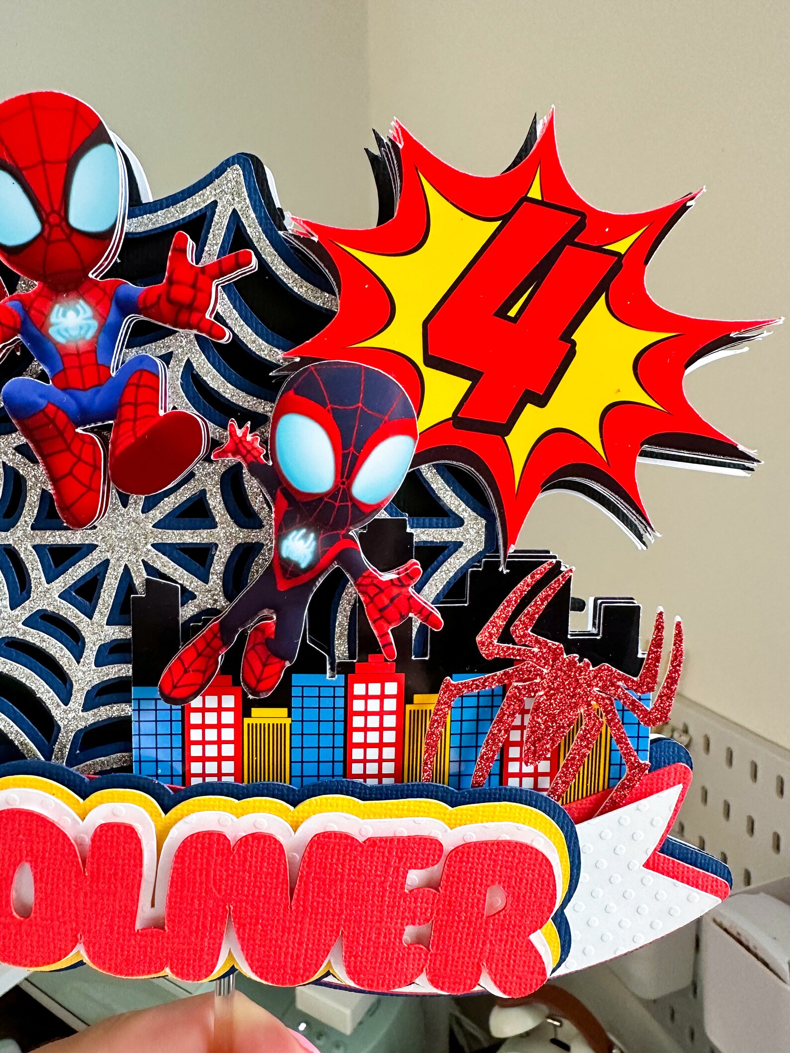 Spider Cake Topper, Spidey and His Amazing Friends Cake Topper ...