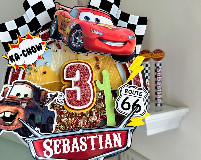 Cars Cake Topper, Cake Topper With Cars, Cars Shaker Cake Topper - Etsy