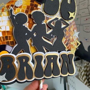 Disco Cake Topper, 70s Disco Cake Topper - Etsy