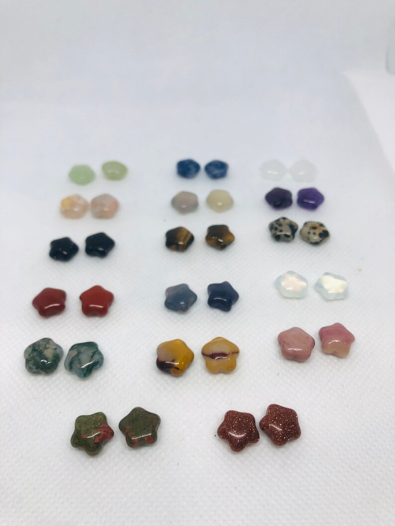 Mini Crystal Stars Mini Stars Crafting Gemstone Stars - Etsy