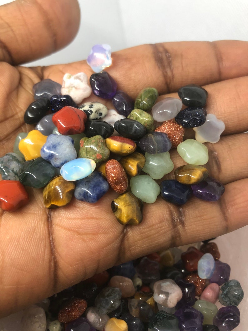 Mini Crystal Stars Mini Stars Crafting Gemstone Stars - Etsy