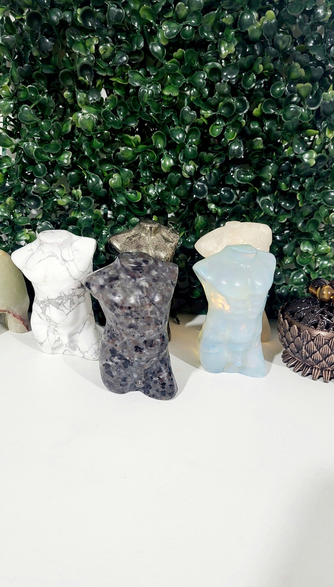 Divine Masculine Crystal Male Body Carving, Crystal Torso Carvings ...