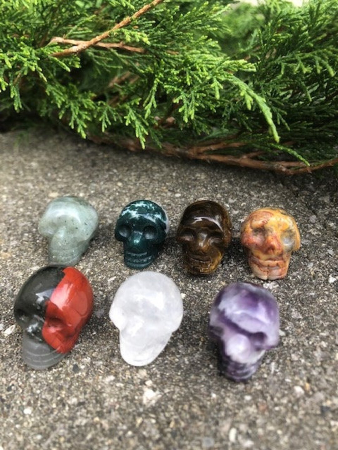 Mini Crystal Skulls Carvings , Healing Crystals, Metaphysical Gemstones ...