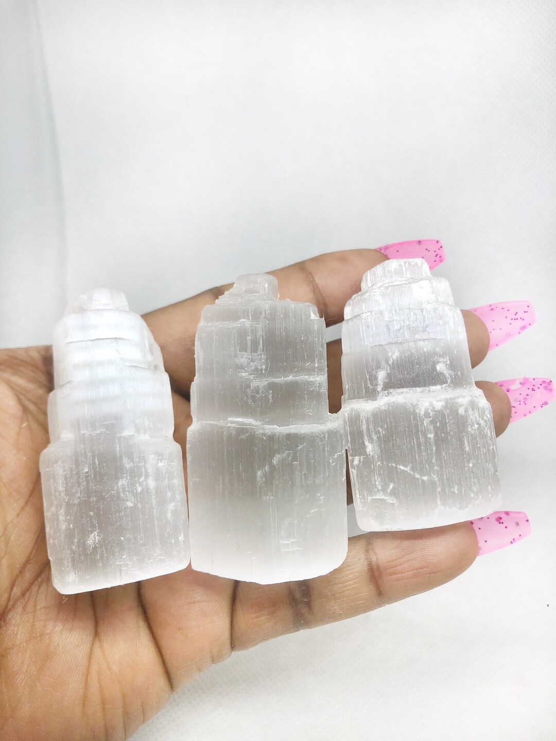 Selenite Mini Towers, Selenite Crystal, Satin Spar Towers - Etsy